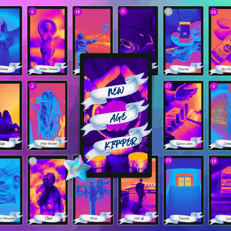 New Age Kipper Deck 40 Cards - Choose Your Card Finish - Etsy