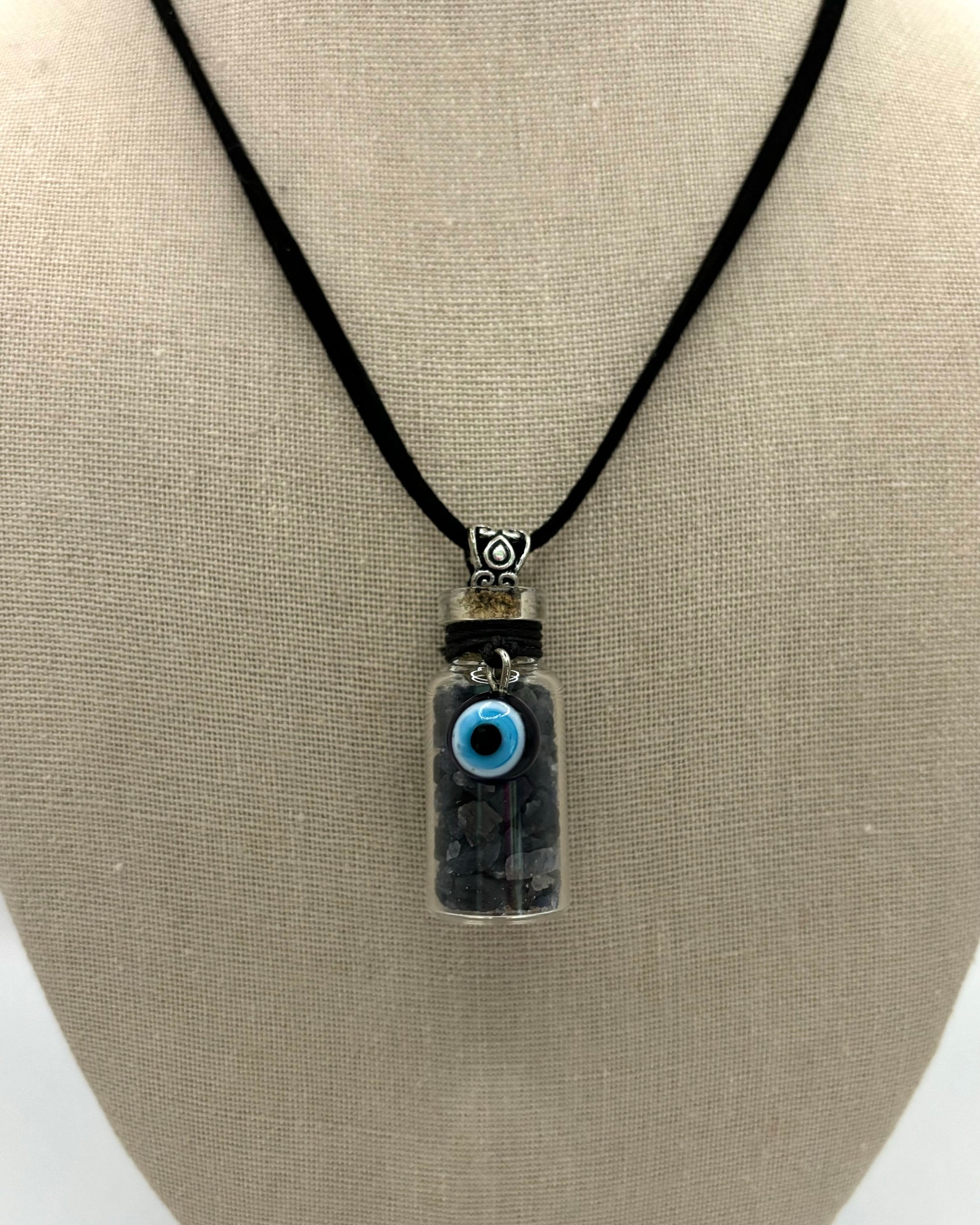 Evil Eye Jar Necklace - Etsy