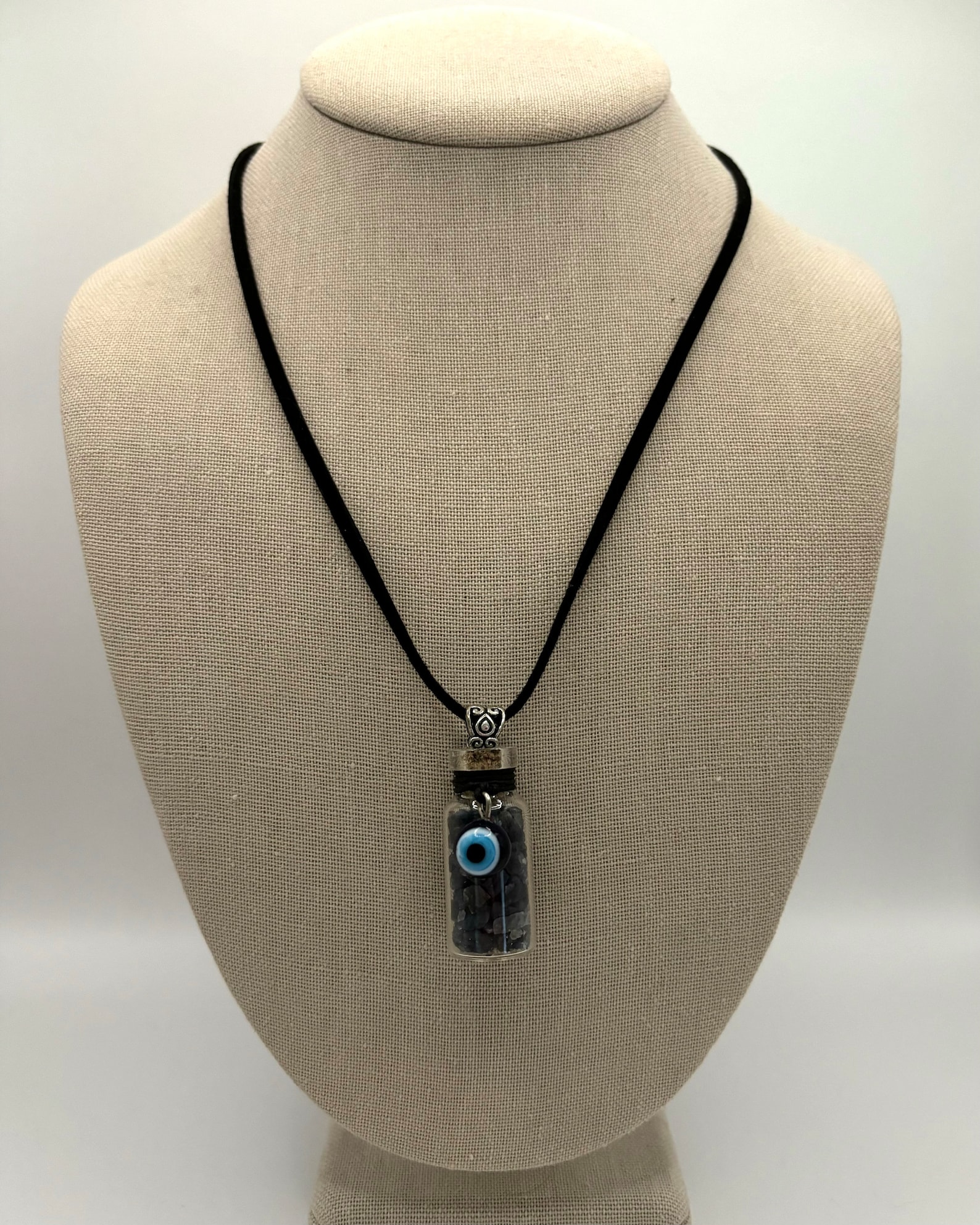 Evil Eye Jar Necklace - Etsy