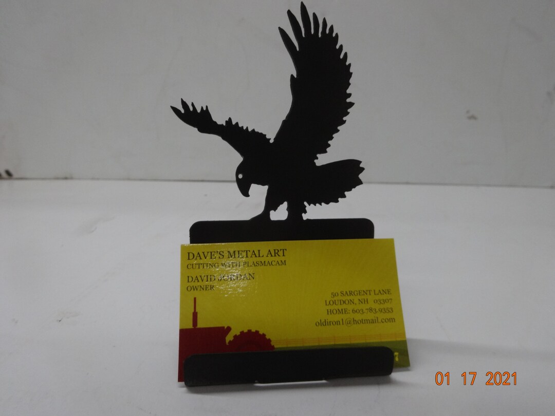This is an American Eagle Business Card Holder,, Desktop Organizer ...
