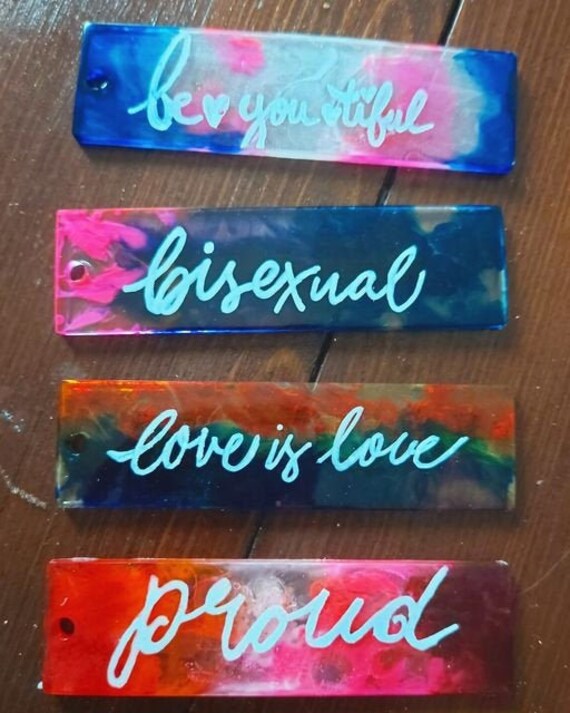 LGBT Resin Bookmarks | Etsy