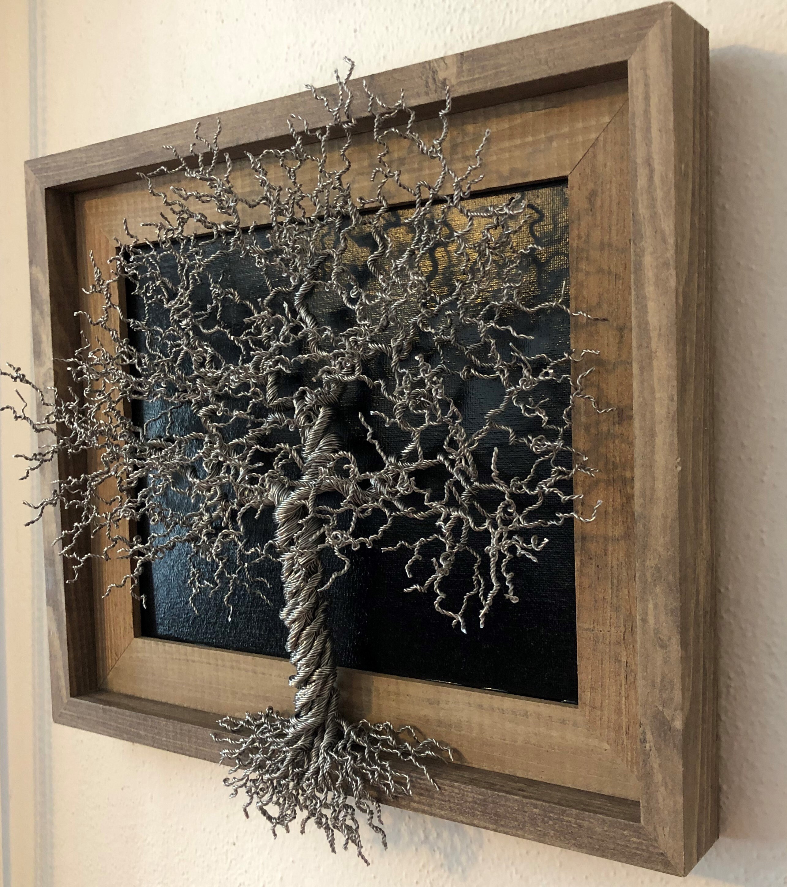 Aluminum Wire Tree in Frame. - Etsy