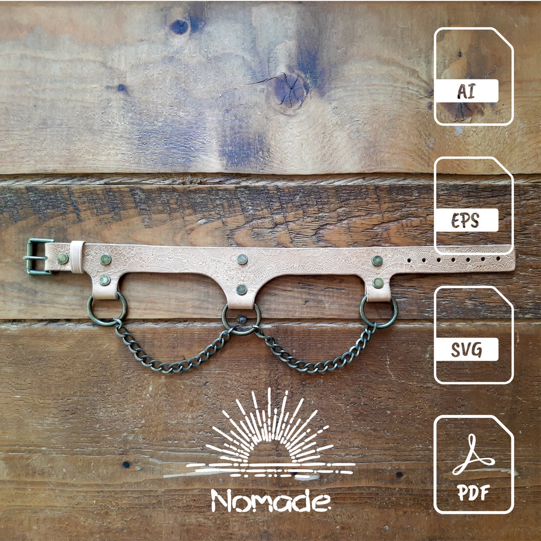 Double Chain Choker Pattern Leathercraft Pattern & Instructions PDF Ai ...