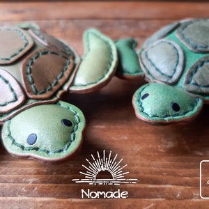 Turtle Bag Charm Pattern Leathercraft PDF Pattern & Tutorial - Etsy