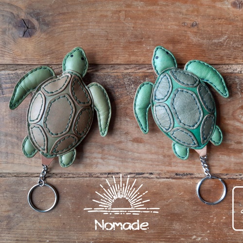 Turtle Bag Charm Pattern Leathercraft PDF Pattern & Tutorial - Etsy