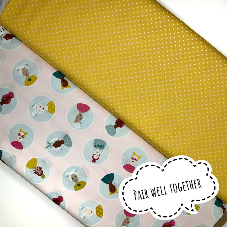 Girl Fabric / Girl's Club Collection Fabric / 100% Cotton - Etsy