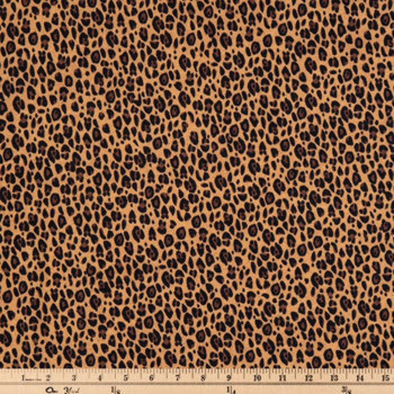 Leopard Fabric / 2 Variants of Classic Leopard Fabric / - Etsy