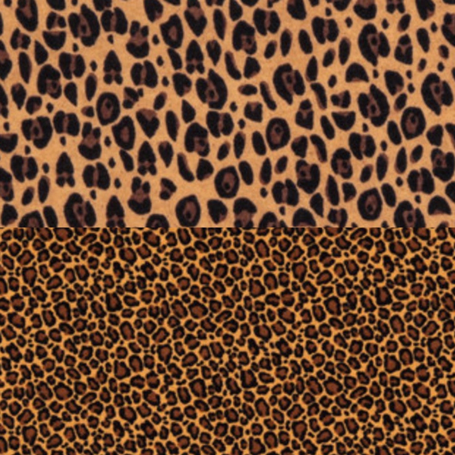Leopard Fabric / 2 Variants of Classic Leopard Fabric / - Etsy