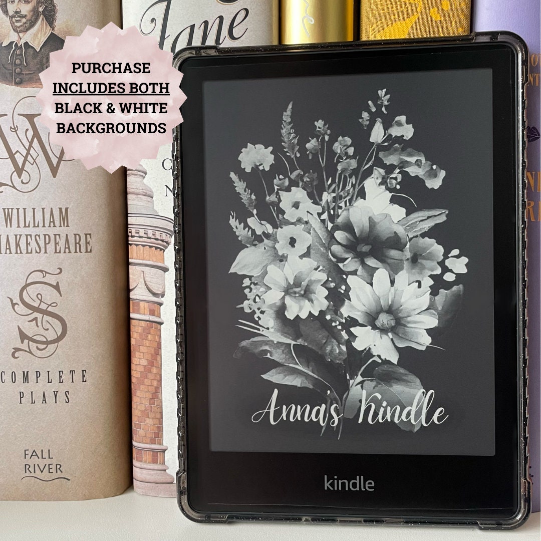 YOUR NAME Personalized Kindle Lock Screen Custom Wildflower Daisy ...