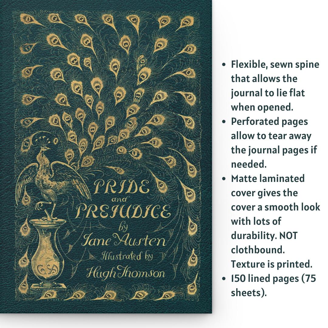 Pride and Prejudice Vintage Style Journal, Jane Austen Gifts for Reader ...