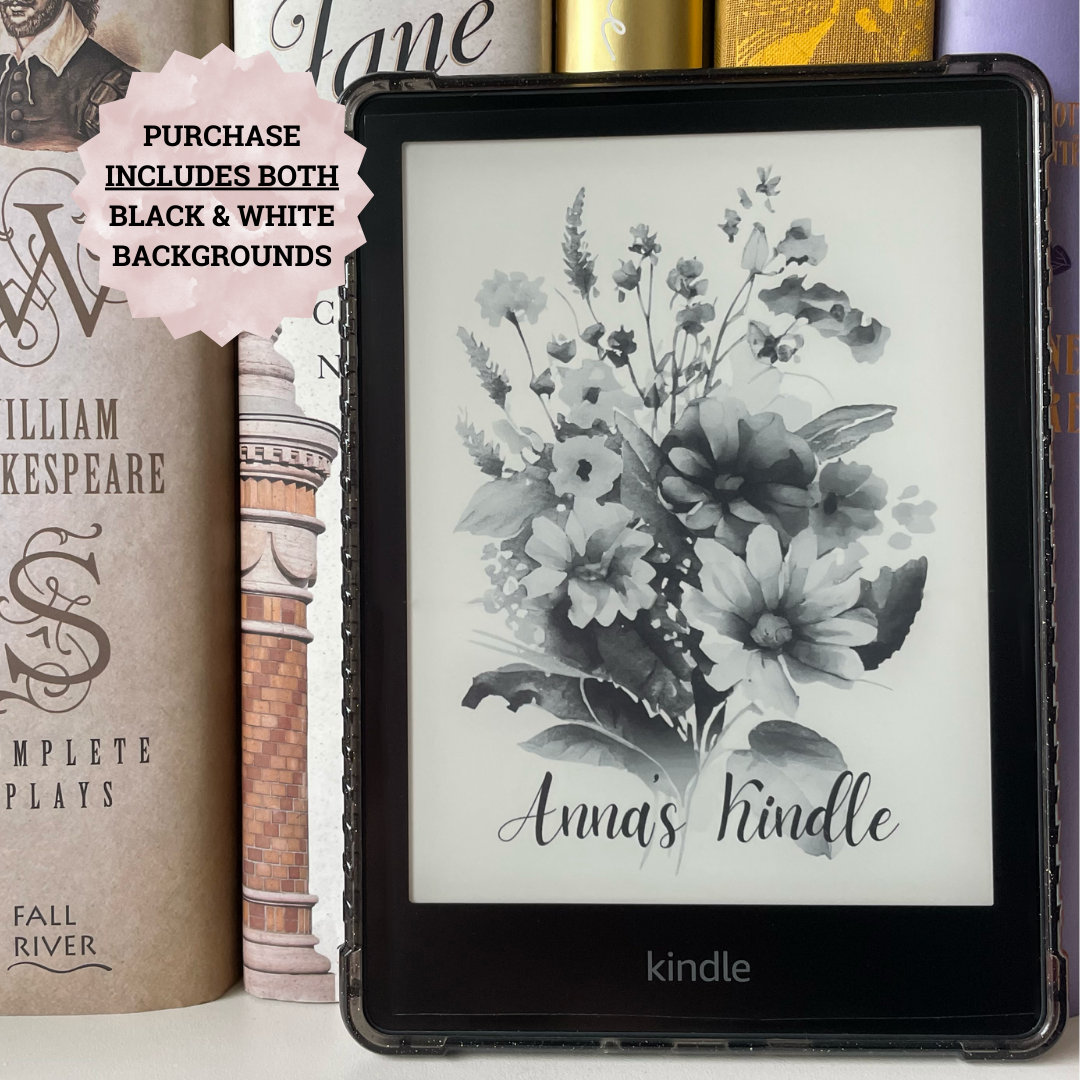 YOUR NAME Personalized Kindle Lock Screen Custom Wildflower Daisy ...