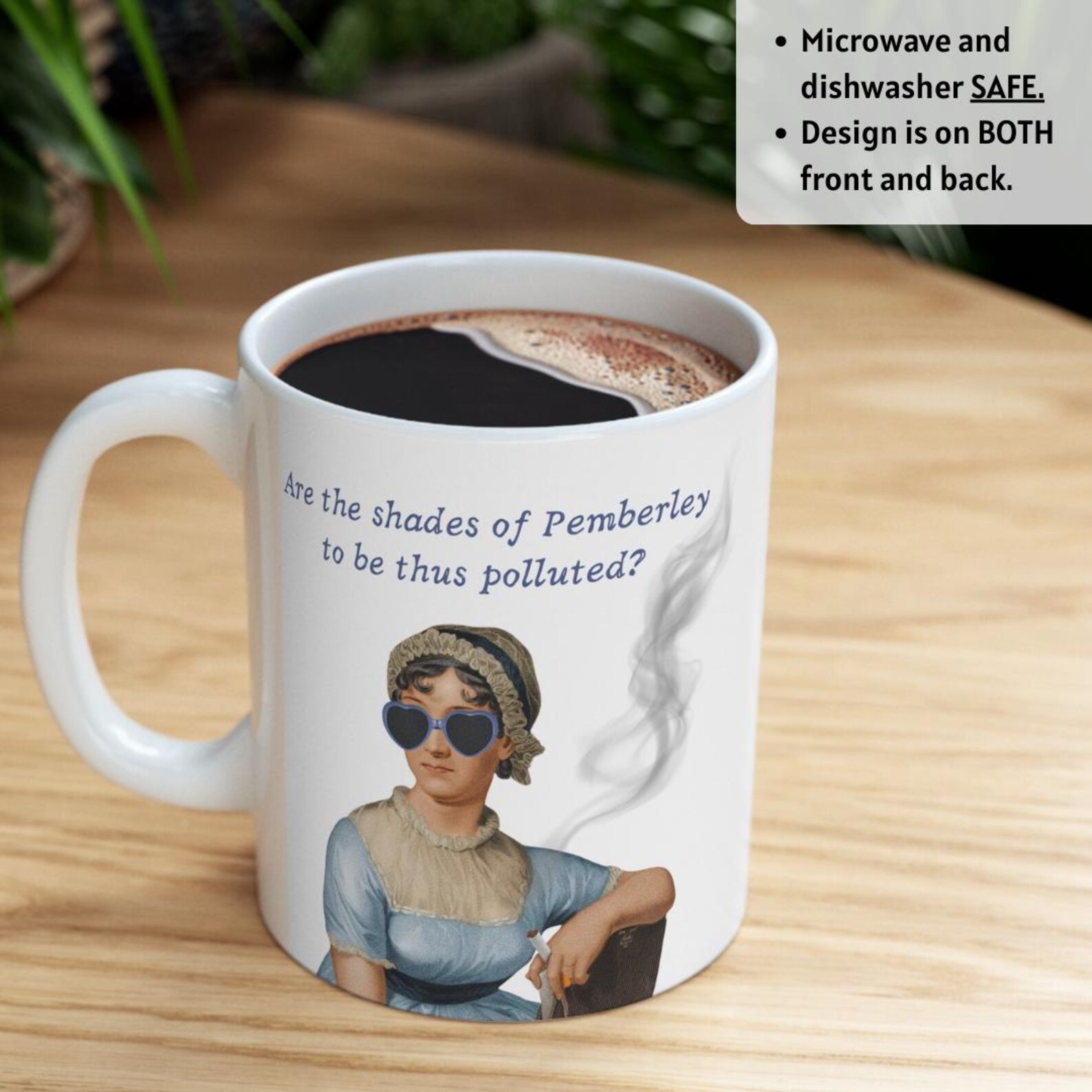 Pride and Prejudice Mug, Are the Shades of Pemberley to Be Thus ...