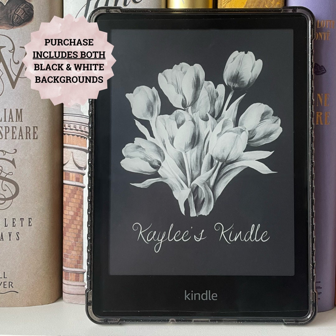 YOUR NAME Personalized Kindle Lock Screen Custom Rose Bouquet Floral ...