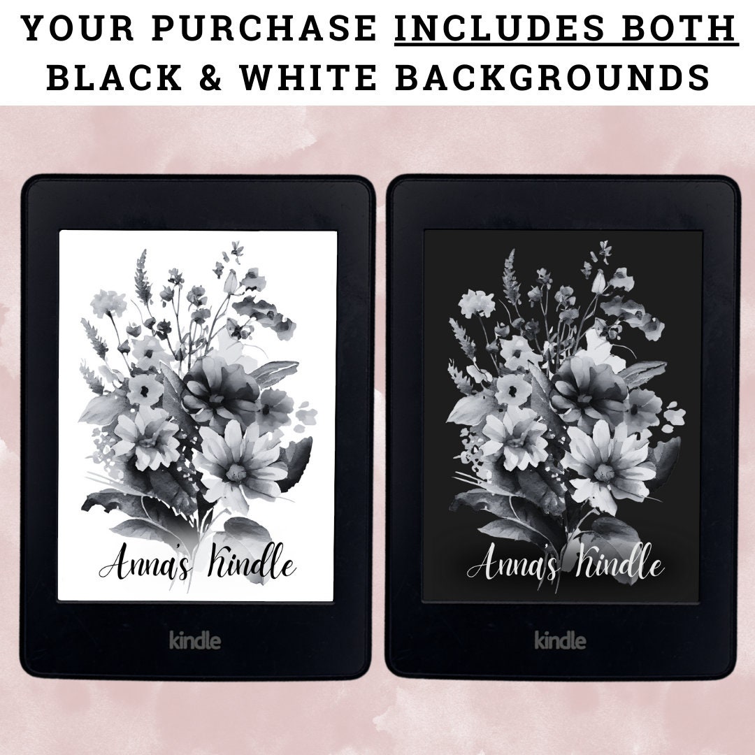 YOUR NAME Personalized Kindle Lock Screen Custom Wildflower Daisy ...