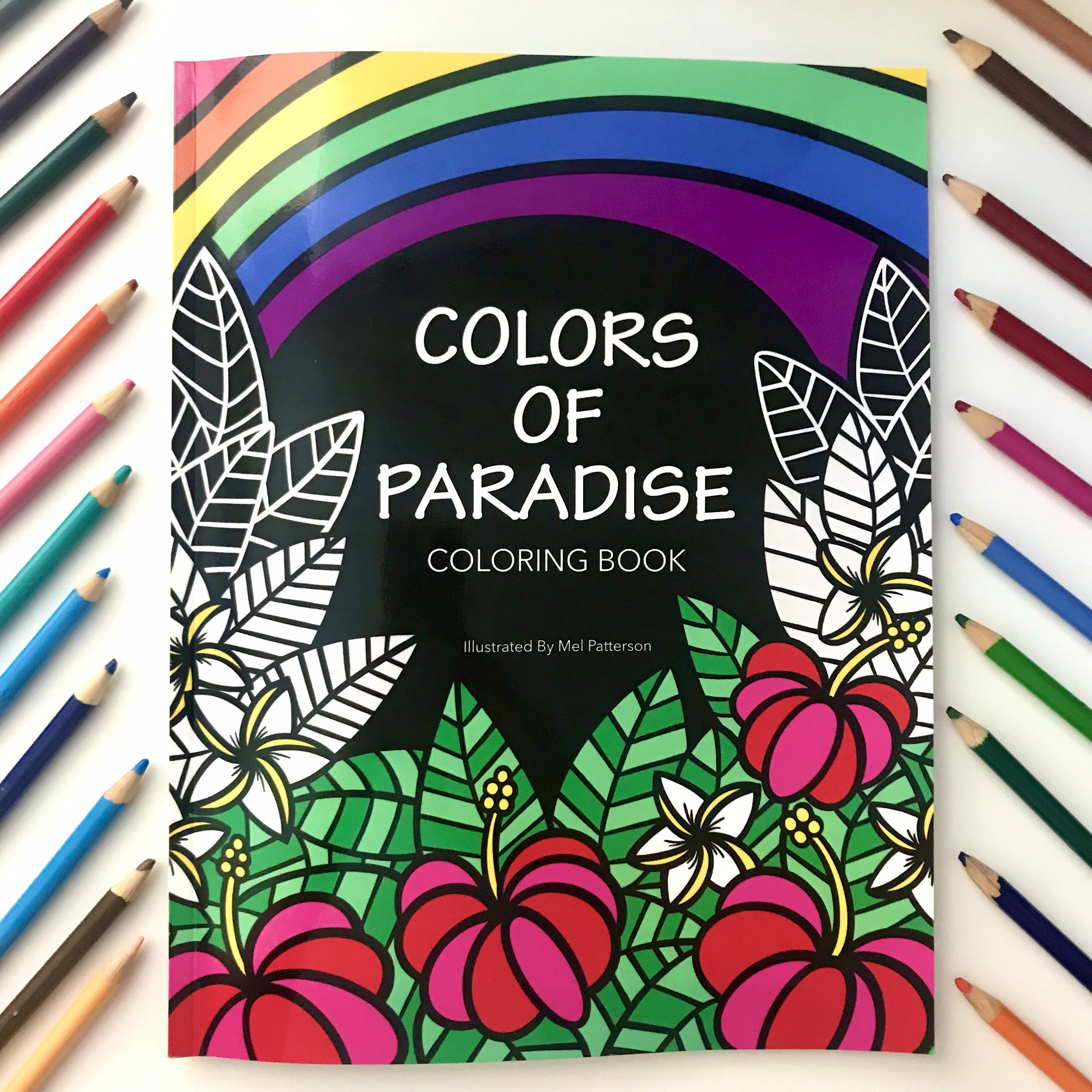 Tropical Coloring Book, All Ages, Beach Themed, Original Hand-drawings ...