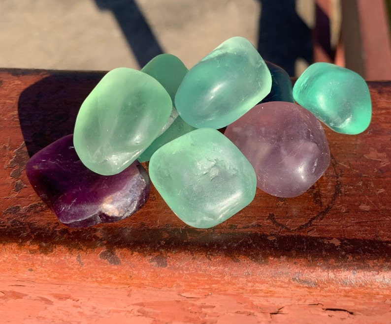 Tumbled Fluorite L Fluorite Stone L Small Fluorite L Fluorite - Etsy