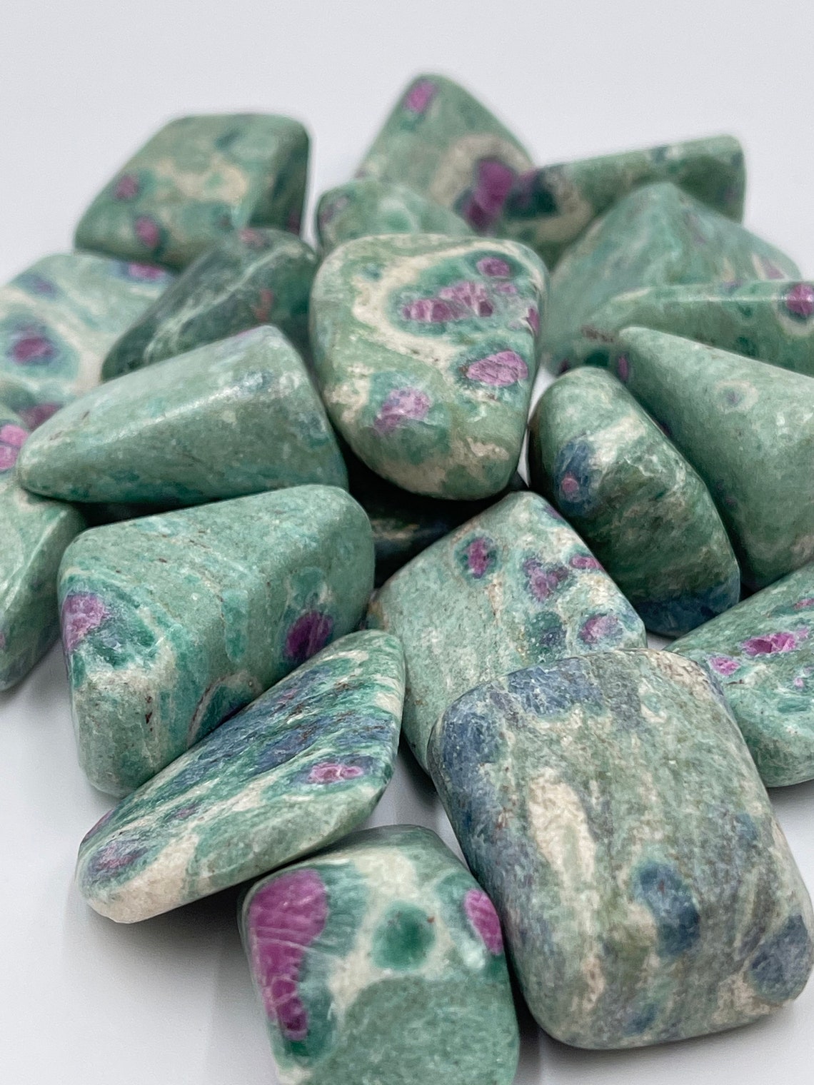 Ruby Fuchsite Tumbled Stone l Ruby In Fuchsite Crystal | Etsy