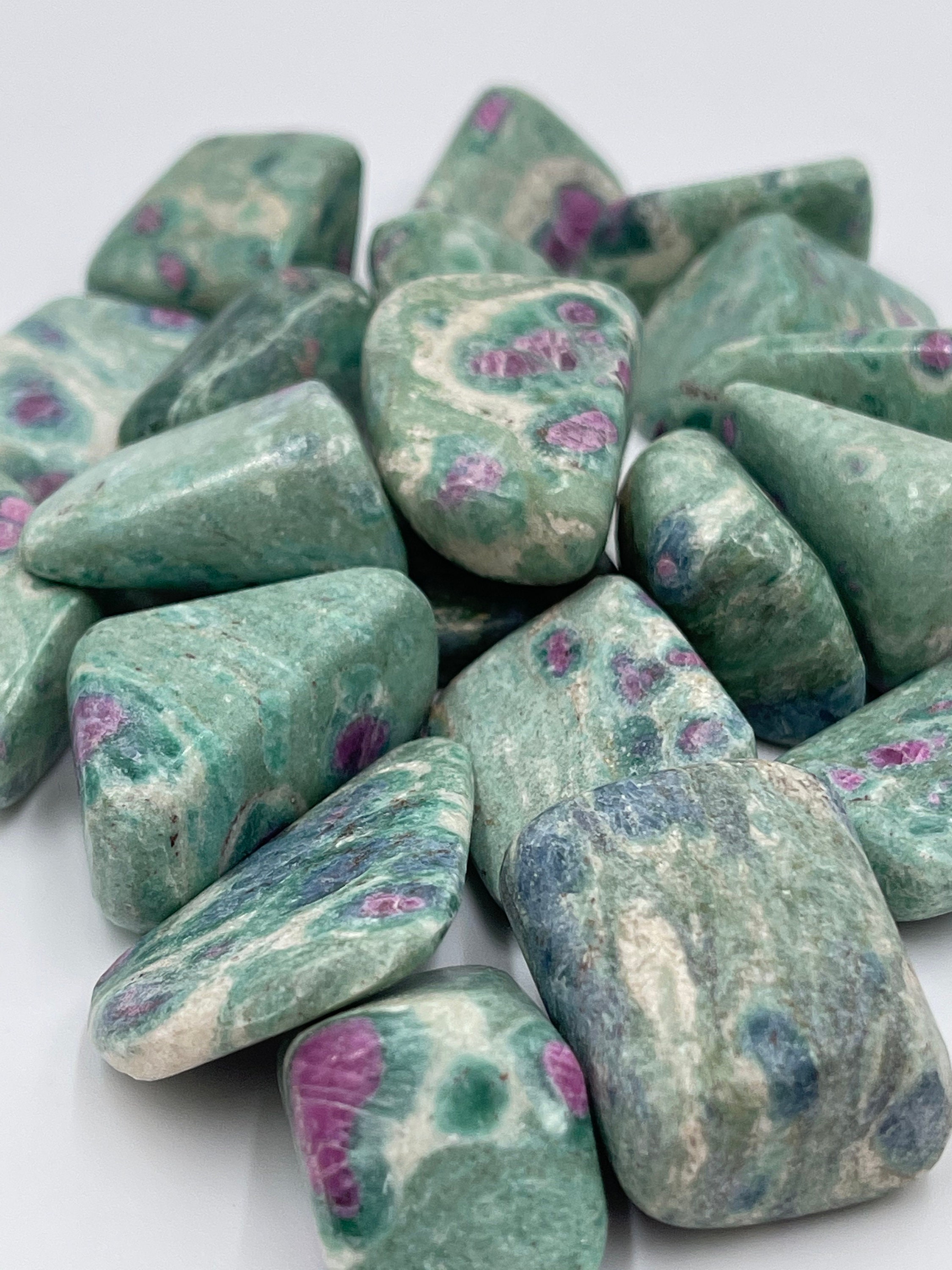 Ruby Fuchsite Tumbled Stone l Ruby In Fuchsite Crystal | Etsy