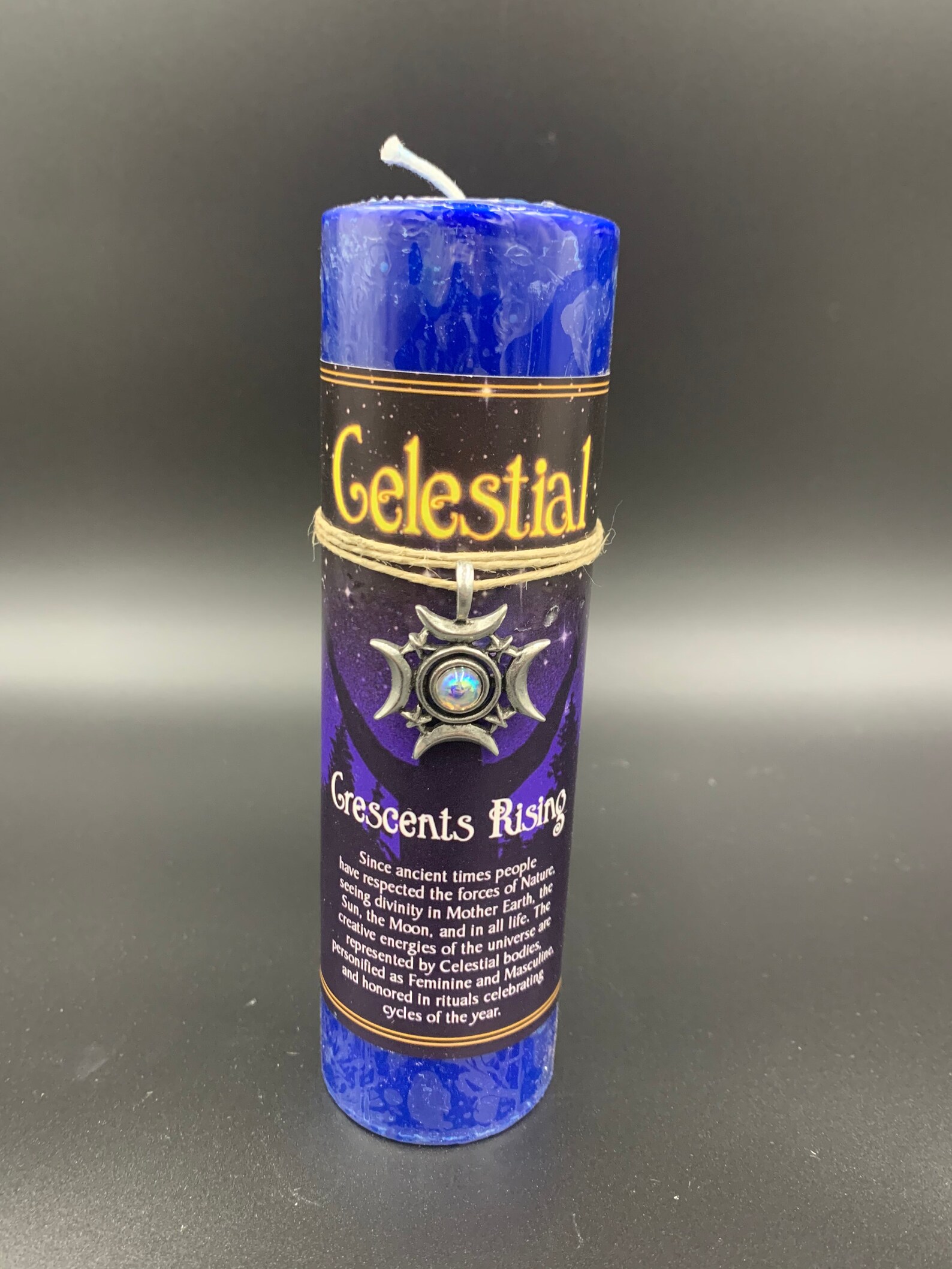 Celestial Pewter Pendant Candle L Pillar Candle L Scented Etsy
