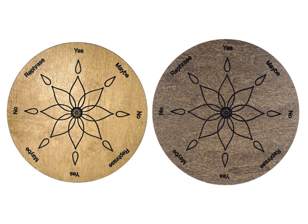 Handcrafted Wood Pendulum Board Dowsing Tool Pendulum Divination Board ...