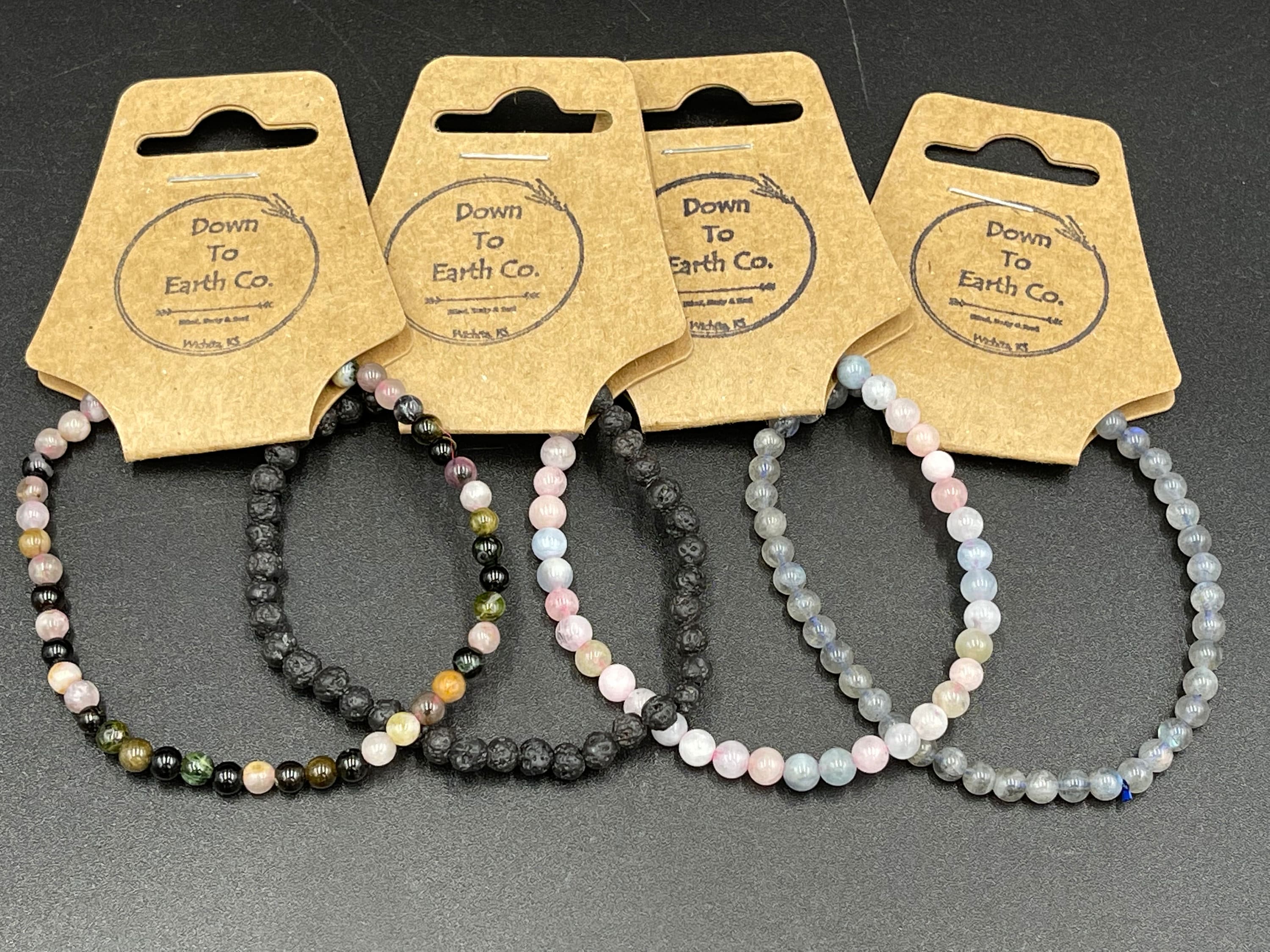 4mm Energy Bead Bracelet / Stone Bracelets / Crystal Bracelets | Etsy