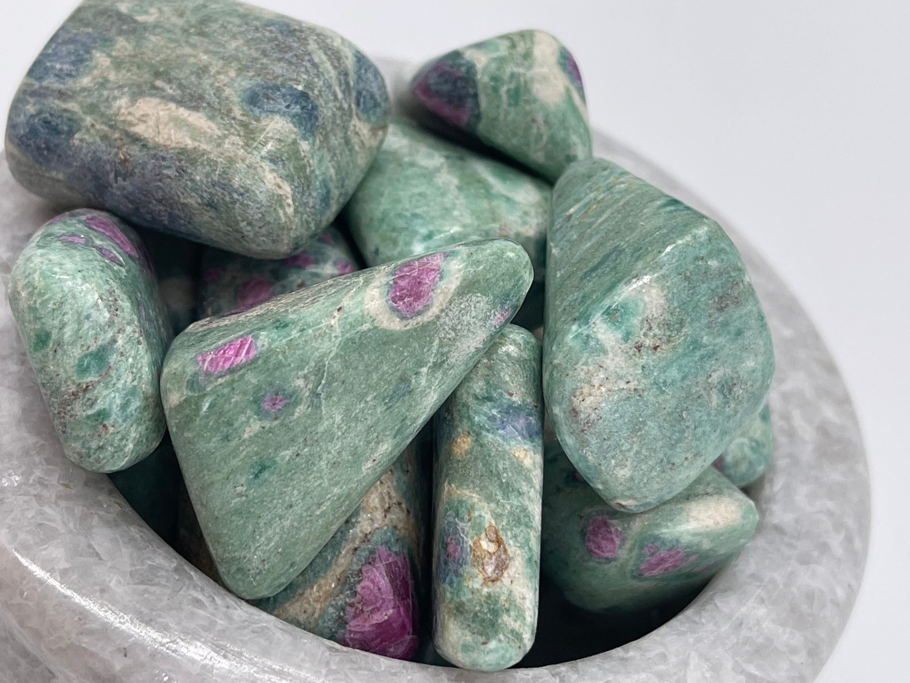 Ruby Fuchsite Tumbled Stone l Ruby In Fuchsite Crystal | Etsy