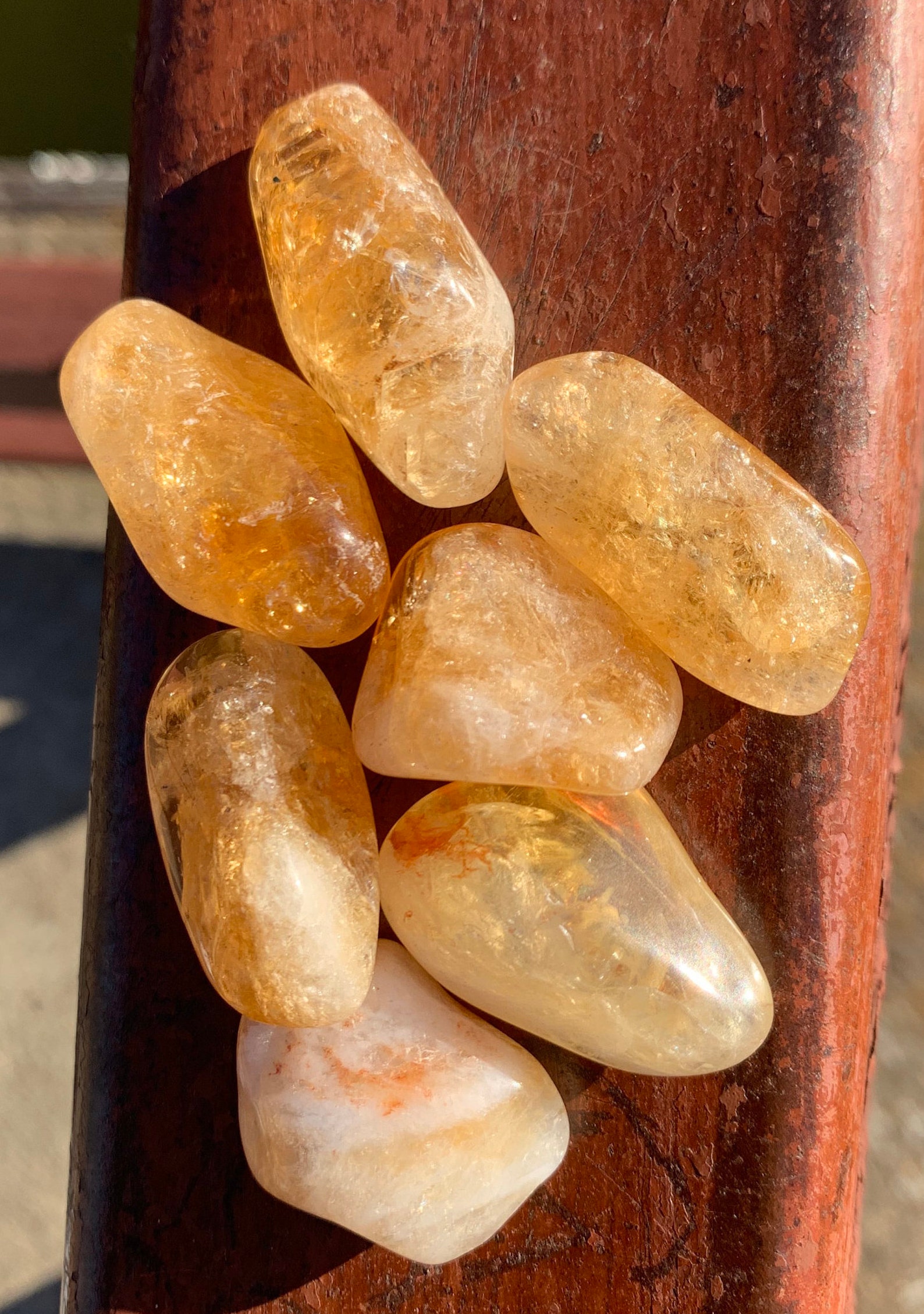 Citrine Tumbled Stone l Citrine l Orange Crystal l Yellow | Etsy