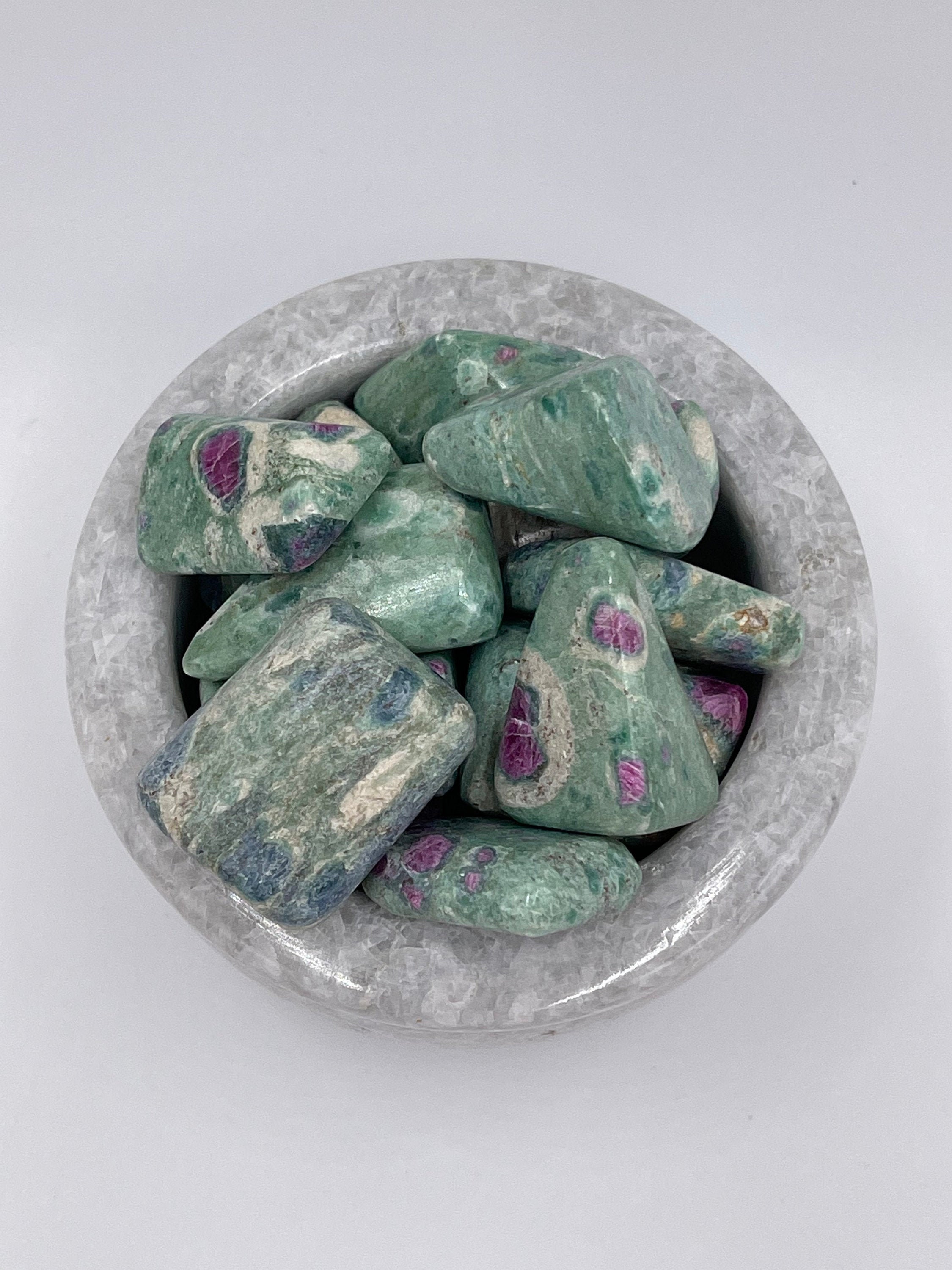 Ruby Fuchsite Tumbled Stone l Ruby In Fuchsite Crystal | Etsy