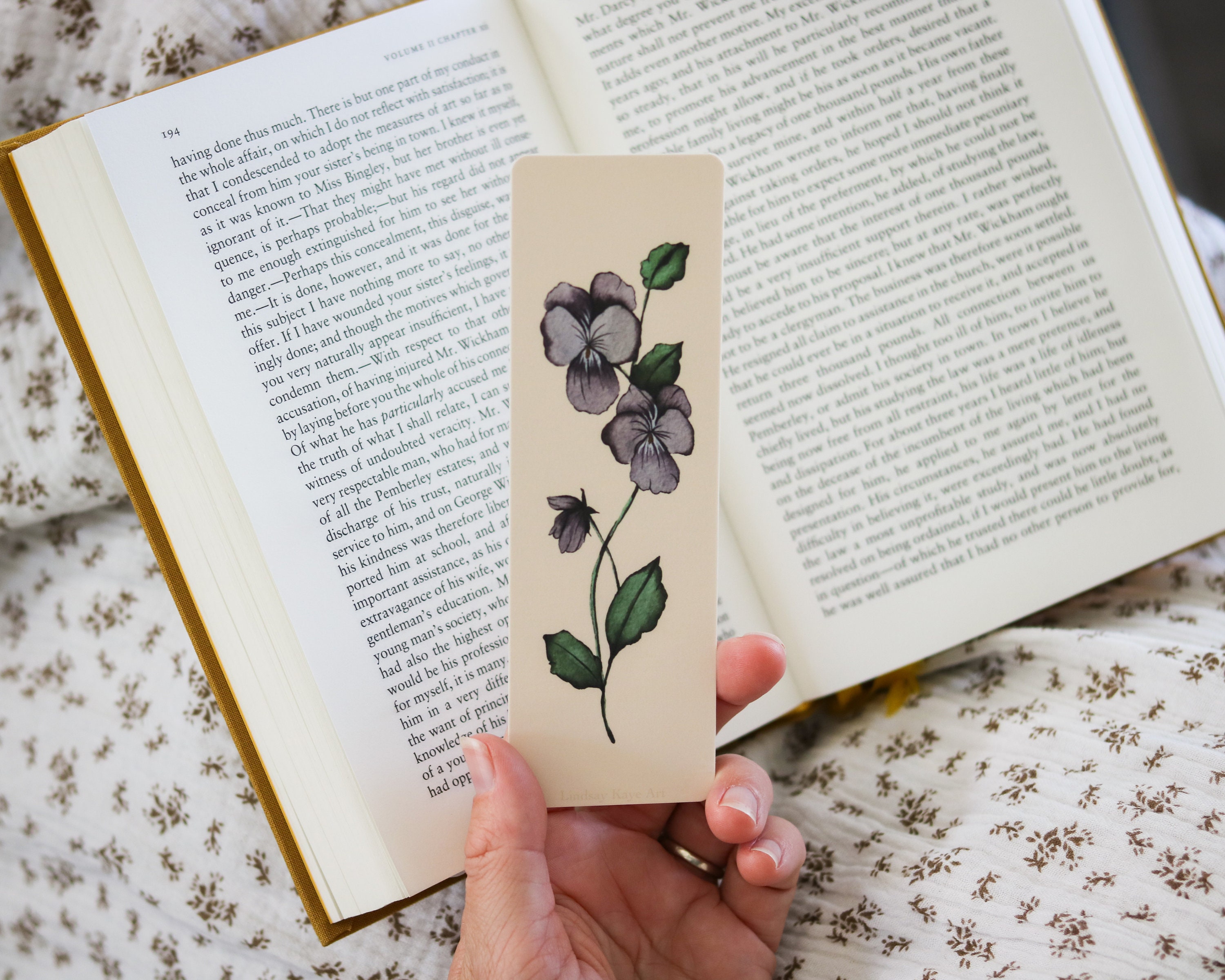 BIRTH FLOWER BOOKMARK, Flower Bookmarks, Laminated Bookmark, Bookmark ...