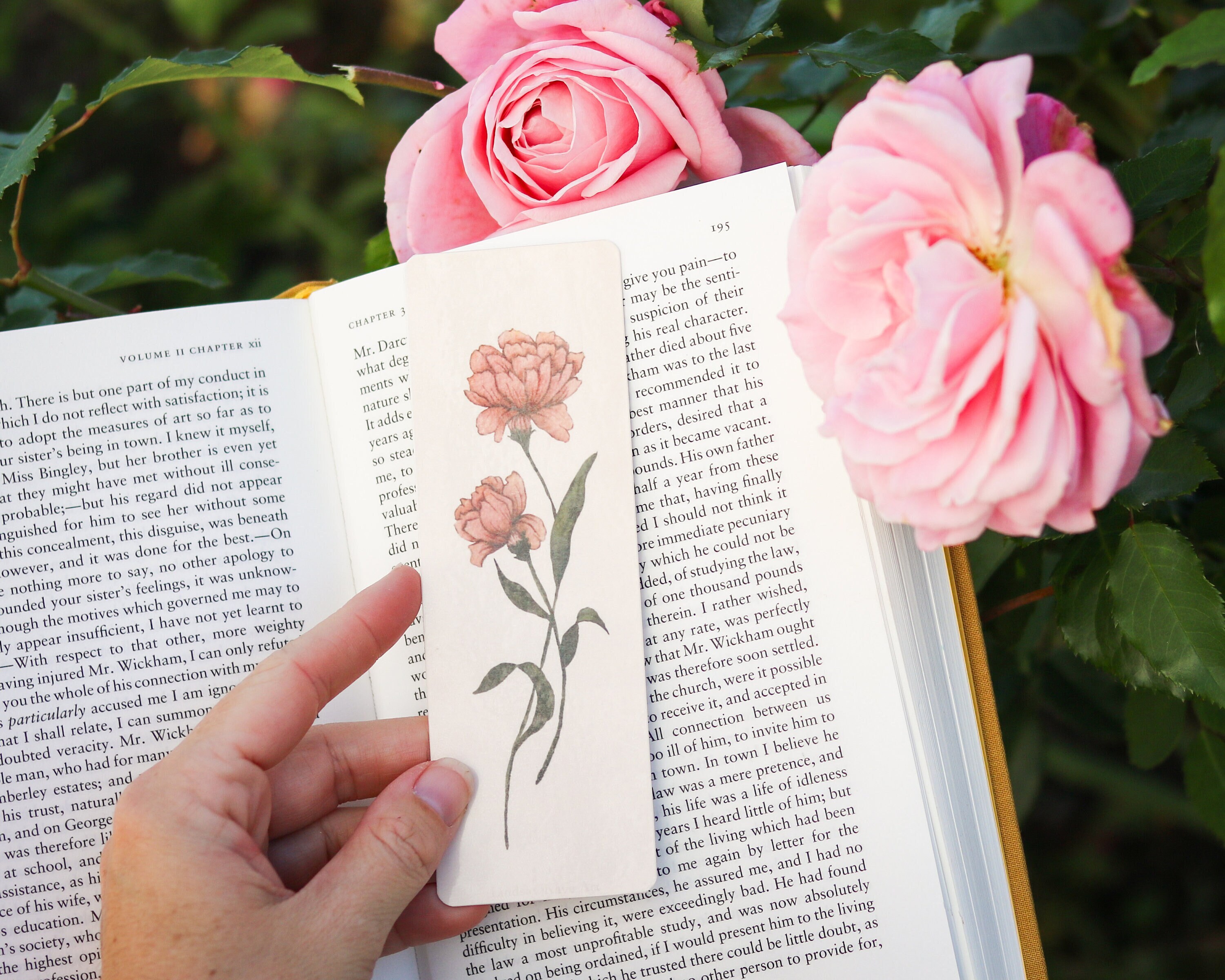 FLOWER BOOKMARKS, Birth Flower Bookmark, Watercolor Flower Bookmark ...