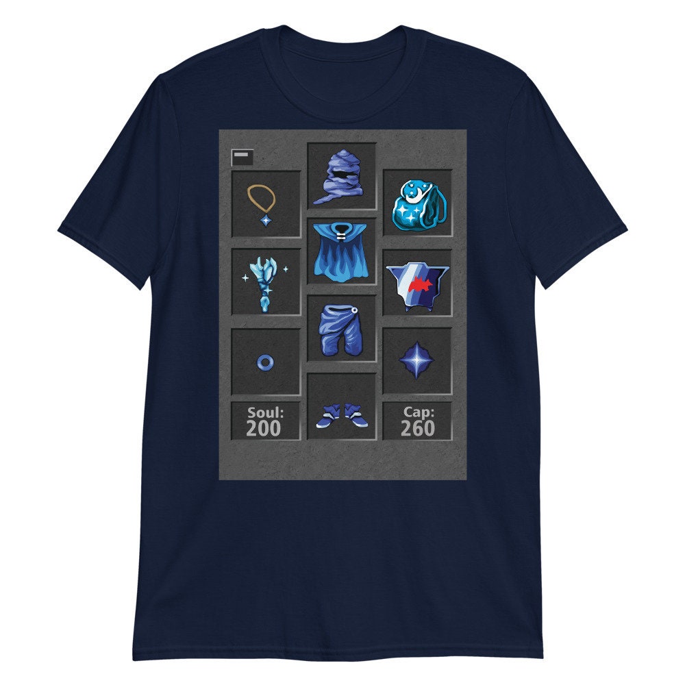 Tibia Game Shirt, Tibia Blue Set, Blue Set Shirt, Tibia Gaming T-shirt ...