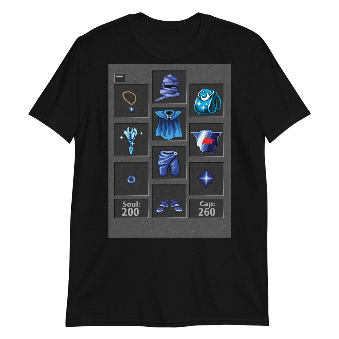 Tibia Game Shirt, Tibia Blue Set, Blue Set Shirt, Tibia Gaming T-shirt ...