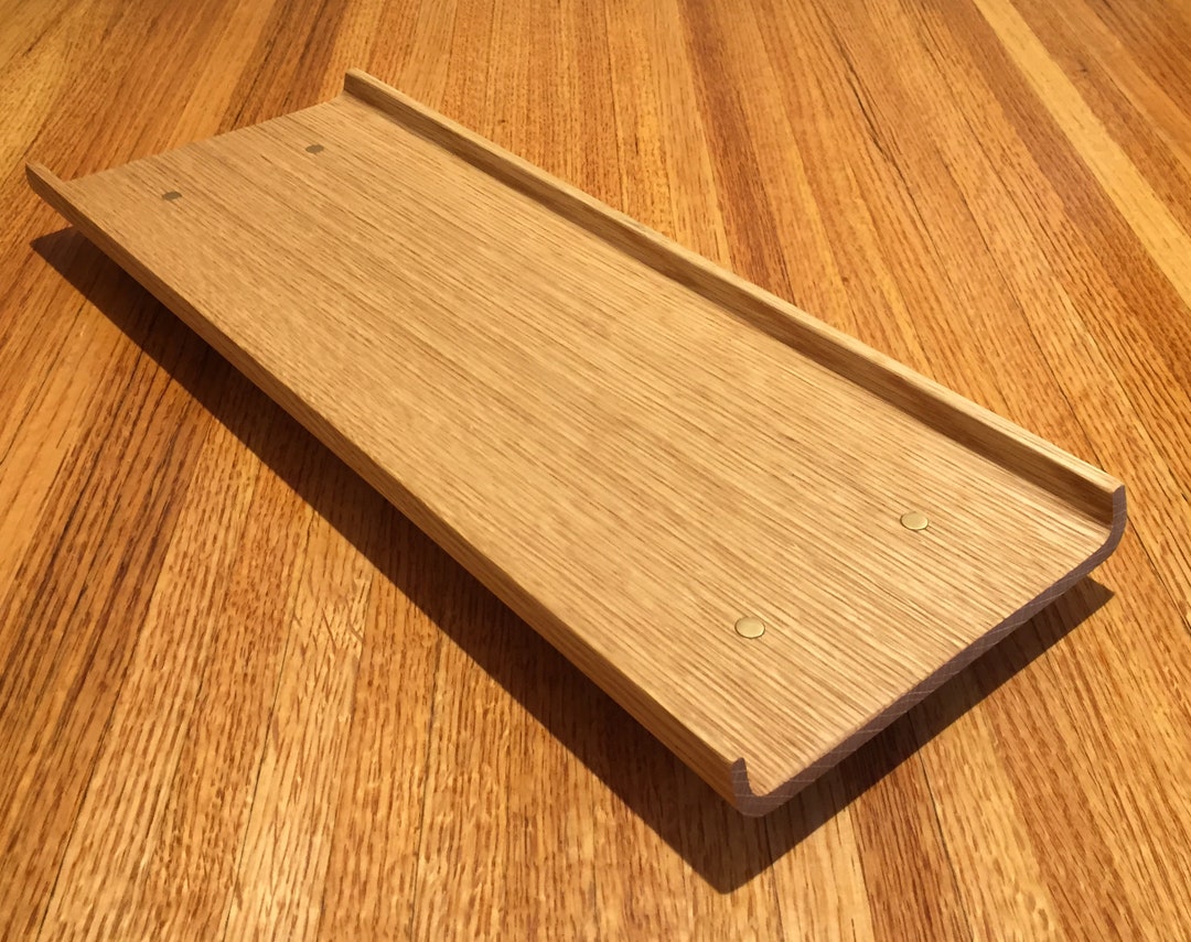 Mid-centuty Modern Danish Inspired Tray in Oak, Walnut and Brass - Etsy