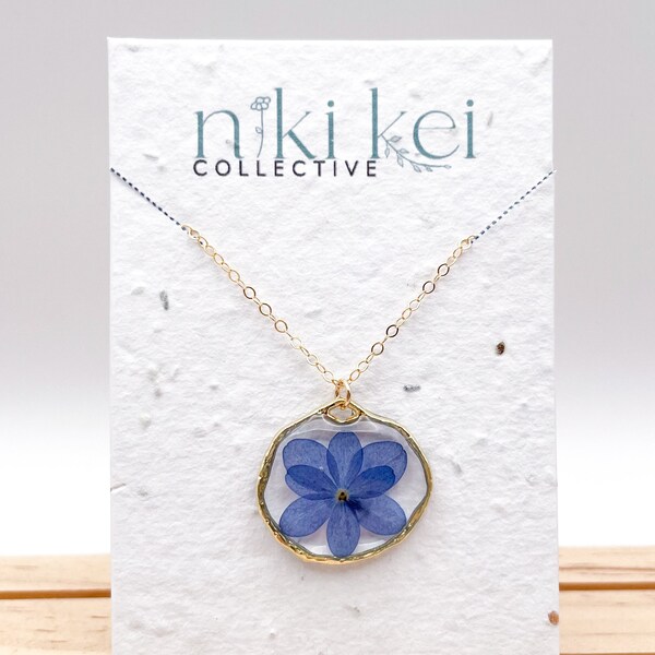 Hydrangea Necklace - Etsy