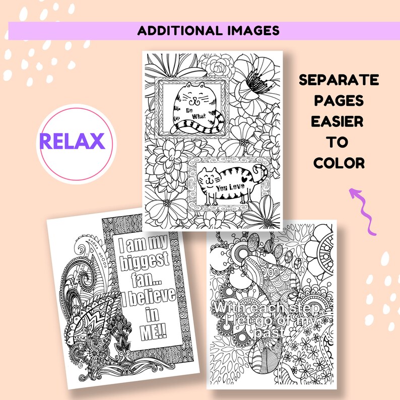 My Happy Place Coloring Book - Etsy