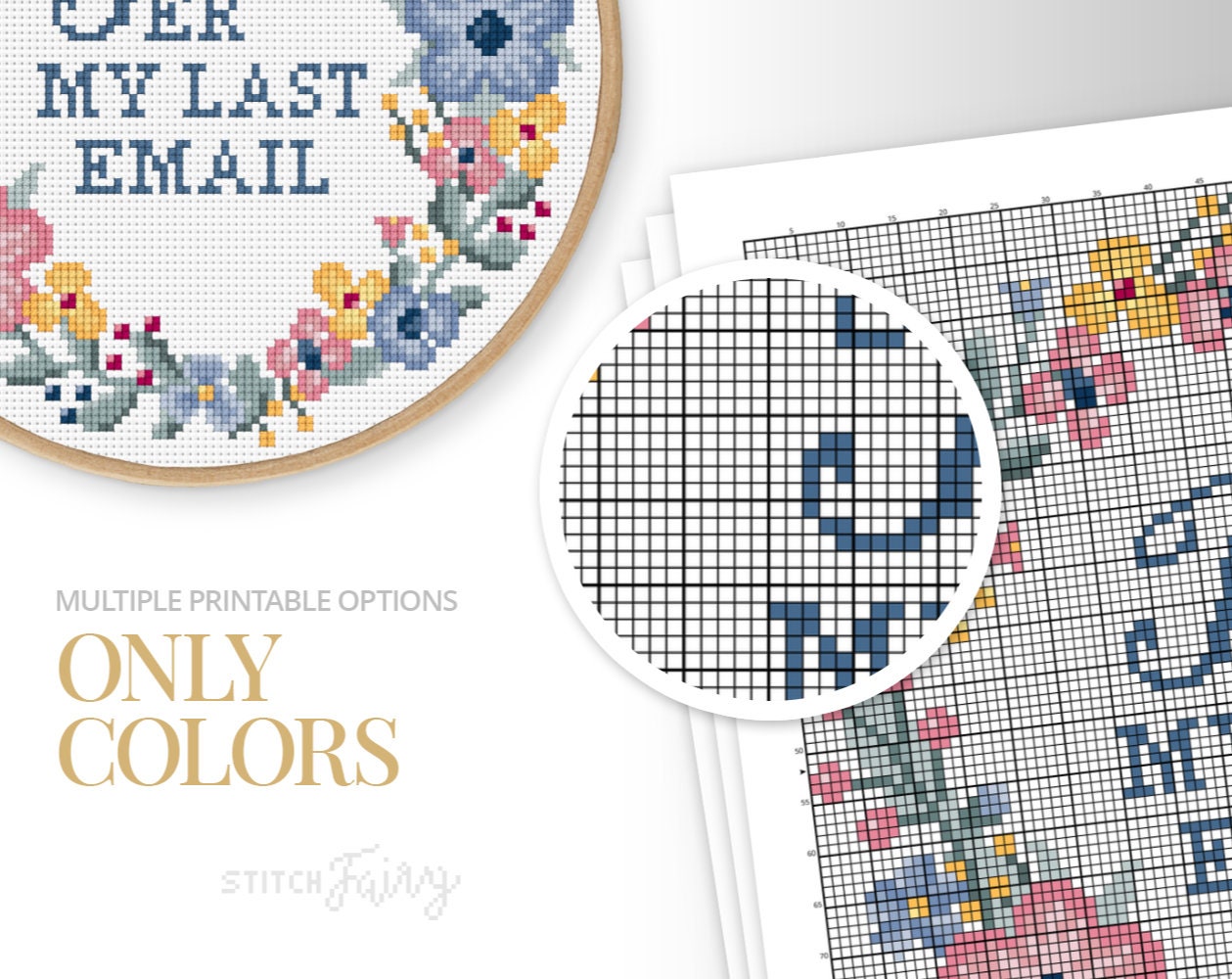 Per My Last Email Cross Stitch Pattern Instant Download PDF - Etsy