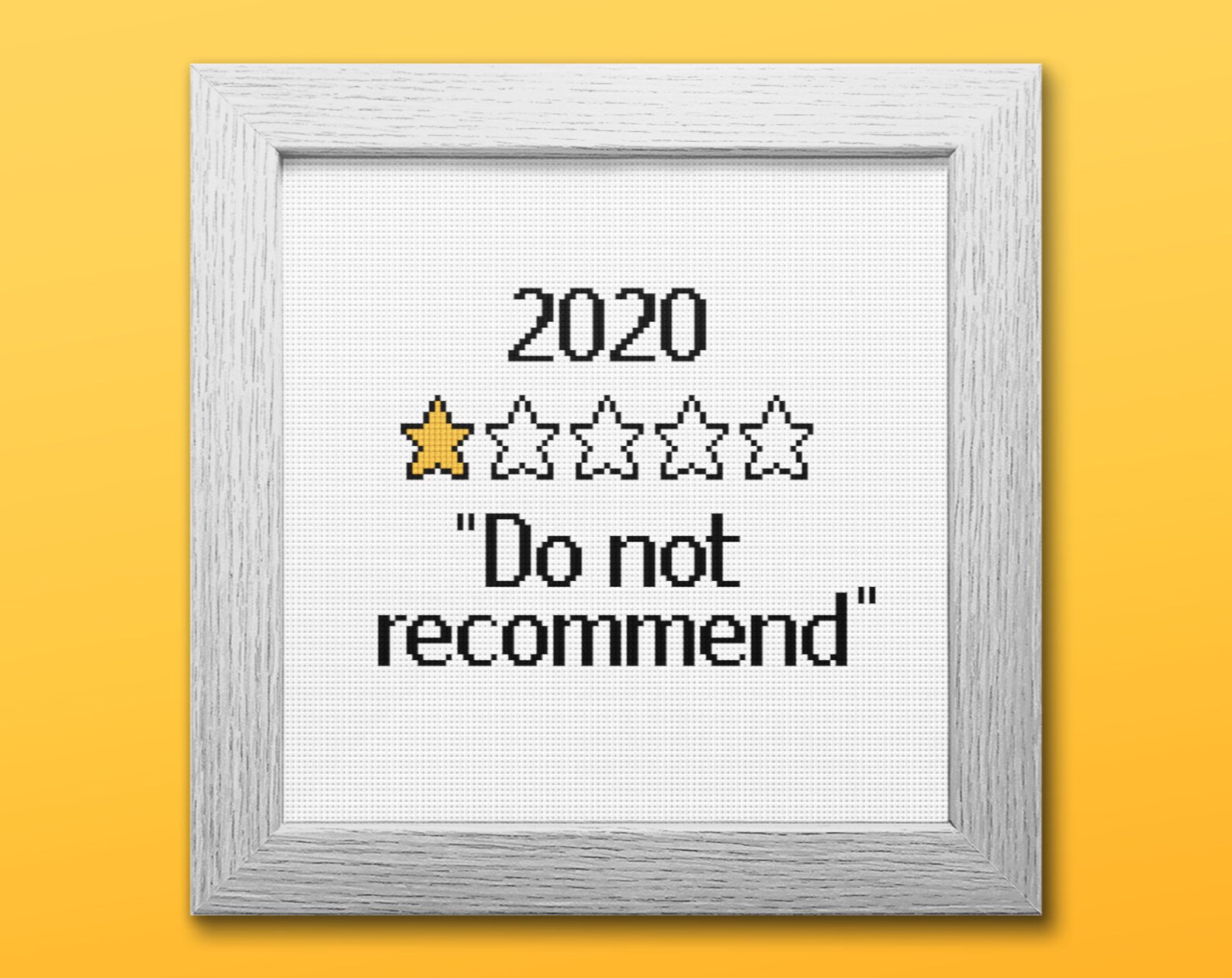 2020 Do Not Recommend Cross Stitch Pattern, Instant Download PDF ...