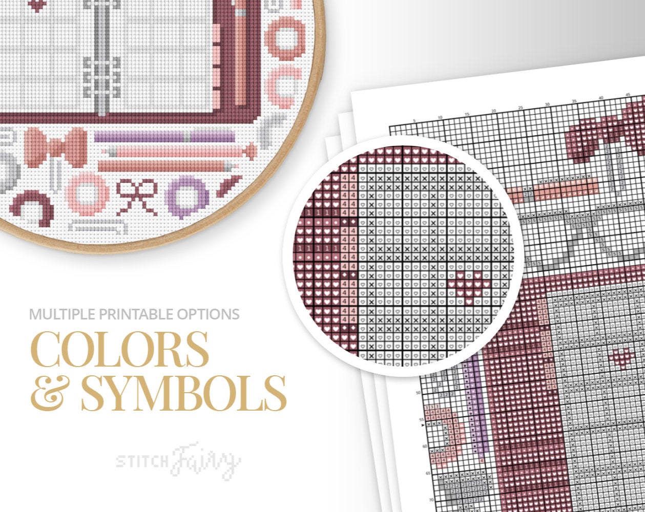 Planner Cross Stitch Pattern Planner Pattern Stationery - Etsy