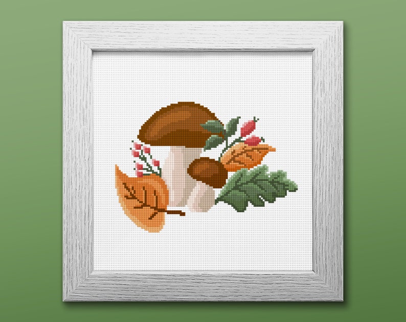 Mushrooms Cross Stitch Pattern Instant Download PDF Counted - Etsy