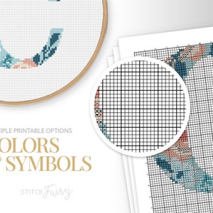 Letter C Monogram Cross Stitch Pattern, Instant Download PDF, Counted ...