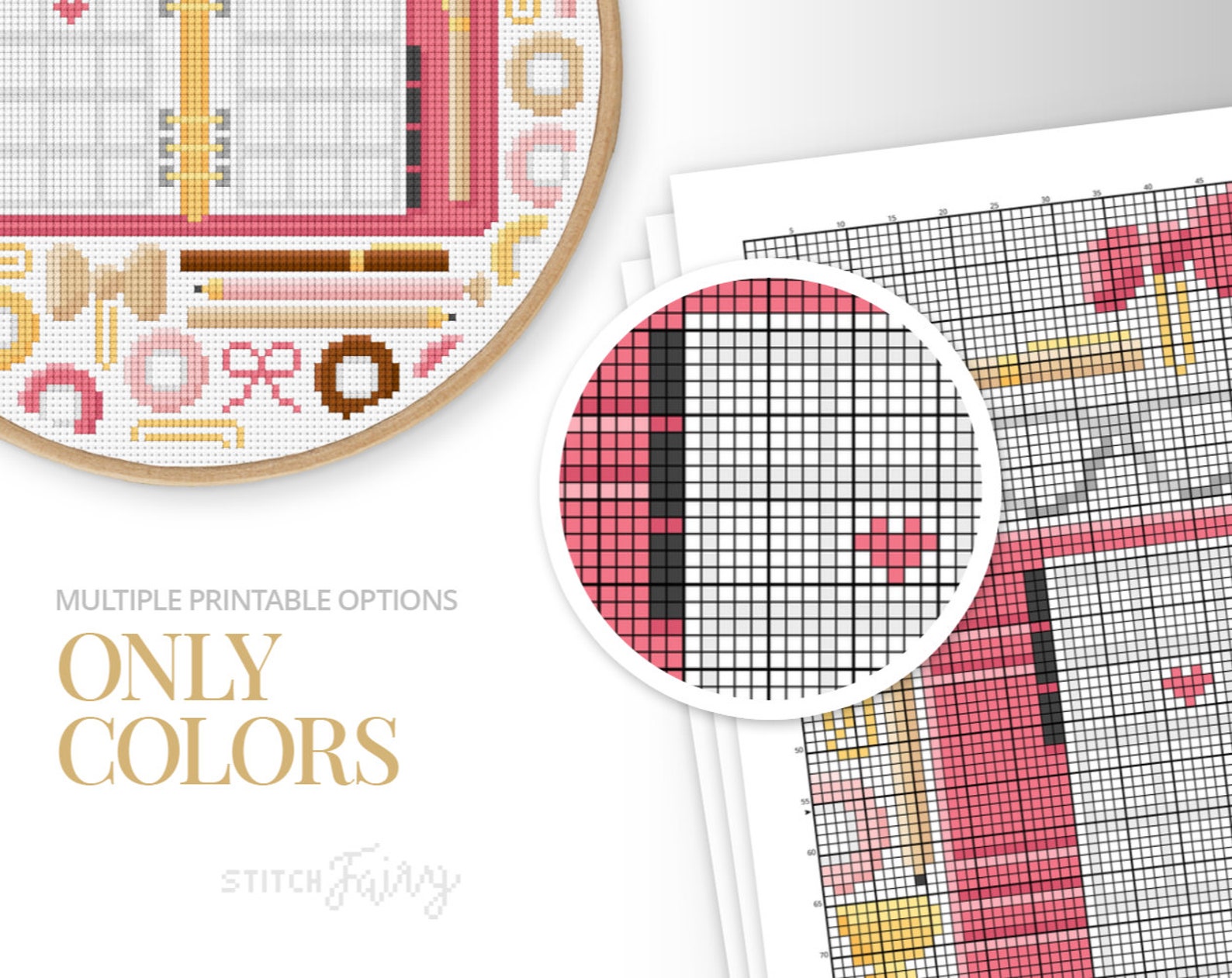 Planner Cross Stitch Pattern Instant Download PDF Counted - Etsy