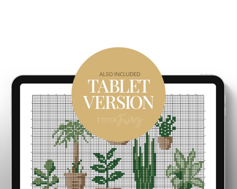 Pot Plants Cross Stitch Pattern Instant Download PDF Counted | Etsy