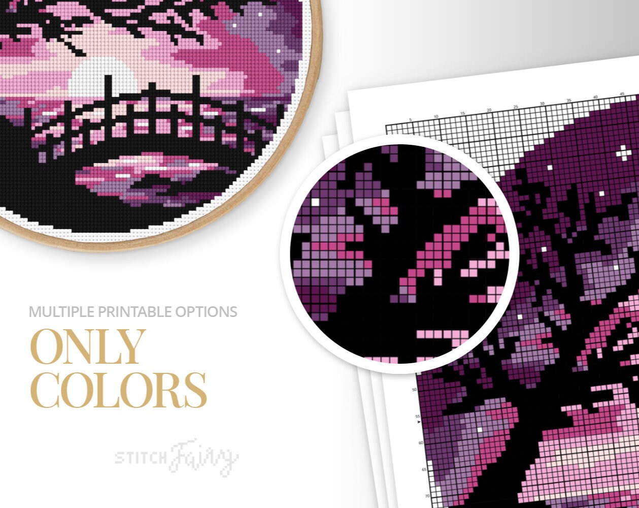 Bridge Landscape Cross Stitch Pattern Instant Download PDF - Etsy