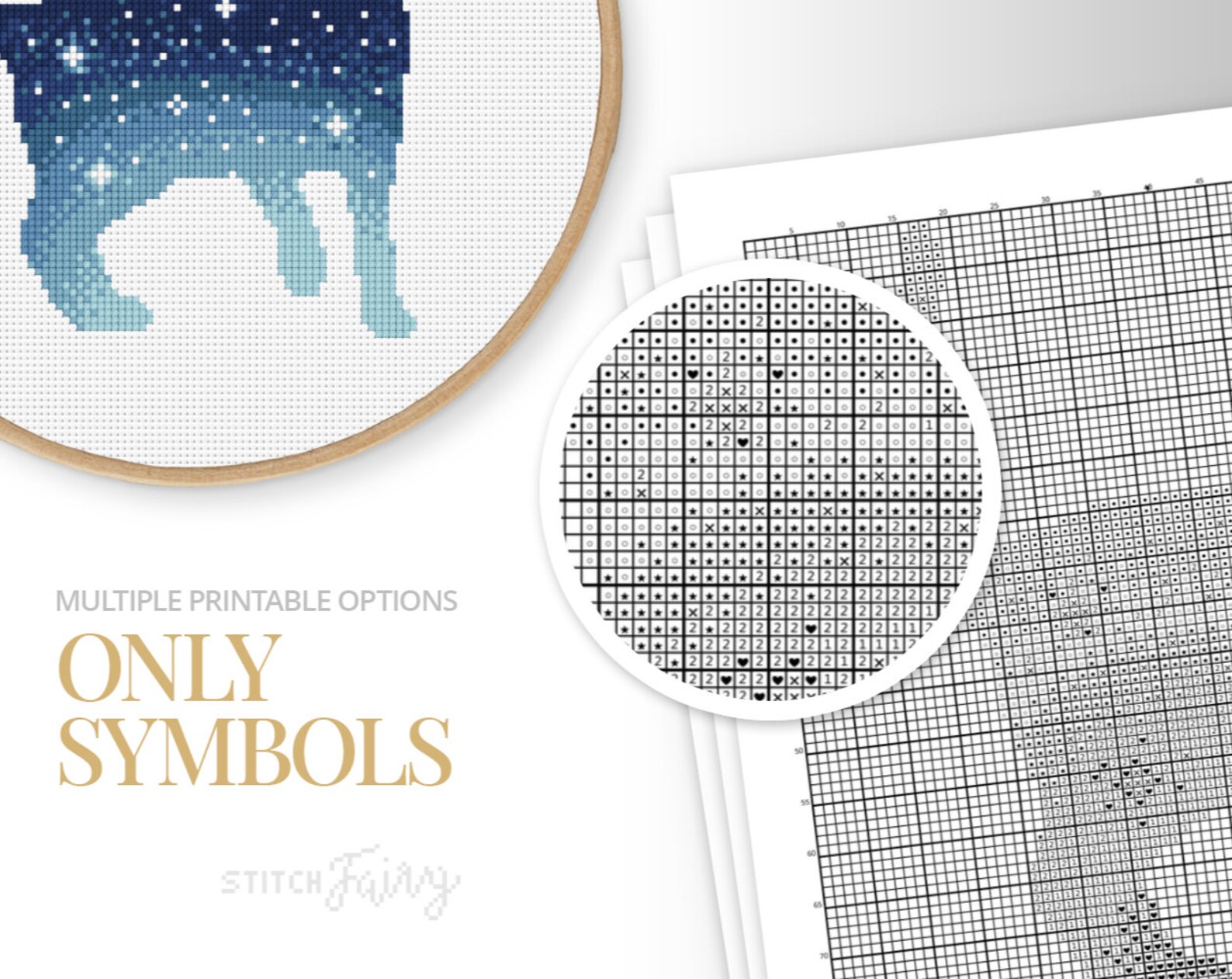 Space Cat Cross Stitch Pattern Instant Download PDF Counted | Etsy