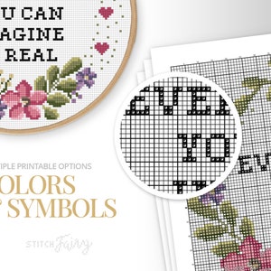 Everything You Can Imagine Cross Stitch Pattern, Instant Download PDF ...