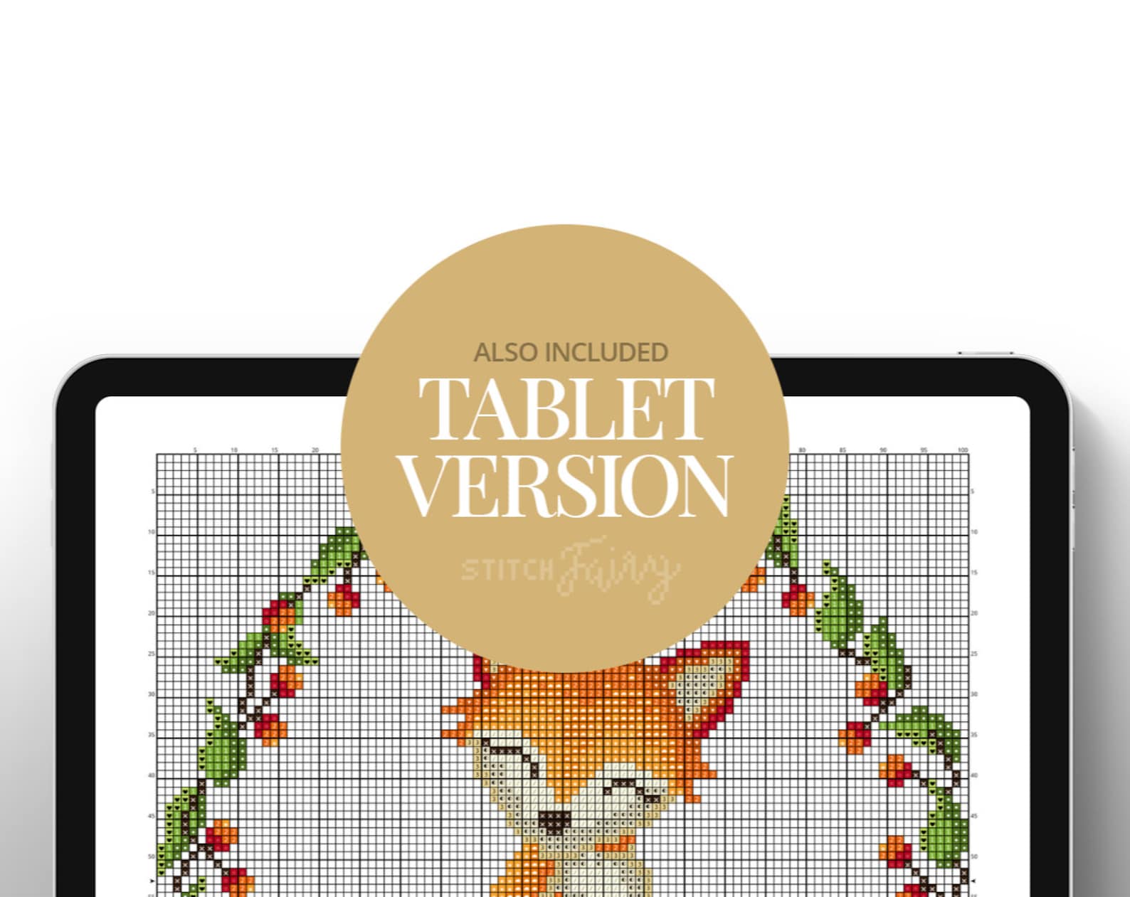 Little Fox Cross Stitch Pattern, Instant Download PDF, Counted Cross ...