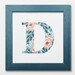 Letter D Monogram Cross Stitch Pattern, Instant Download PDF, Counted ...