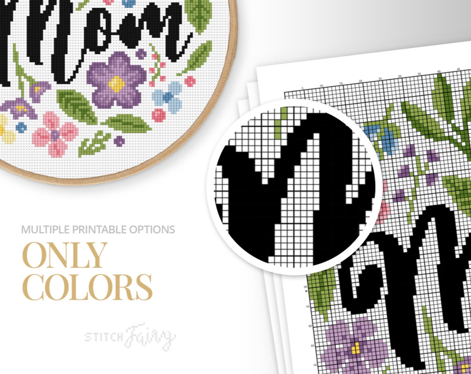 For Mom Cross Stitch Pattern Instant Download PDF Counted - Etsy