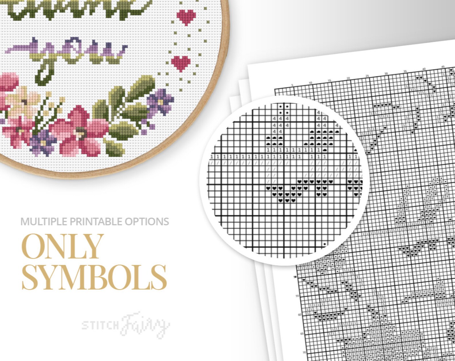 Thank You Cross Stitch Pattern, Instant Download PDF, Counted Cross ...