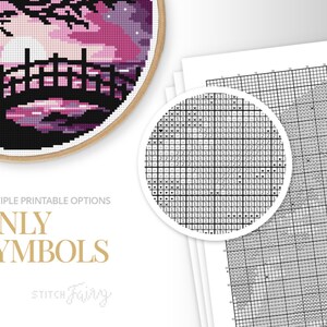 Bridge Landscape Cross Stitch Pattern, Instant Download PDF, Counted ...